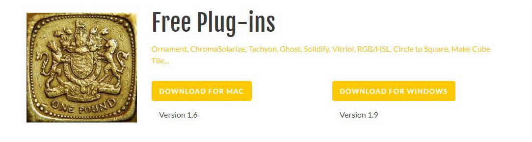 Flaming Pear Photoshop plugin (free package of effects)