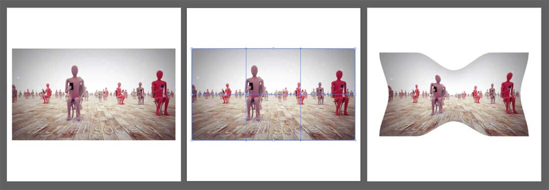 How to use Envelope distort in illustrator (mesh grid)