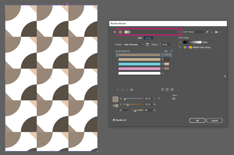 How to Recolor Artwork in Illustrator